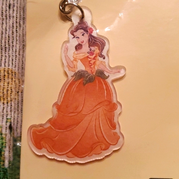 Disney | Accessories | Belle Hard Plastic New Keyring | Poshmark